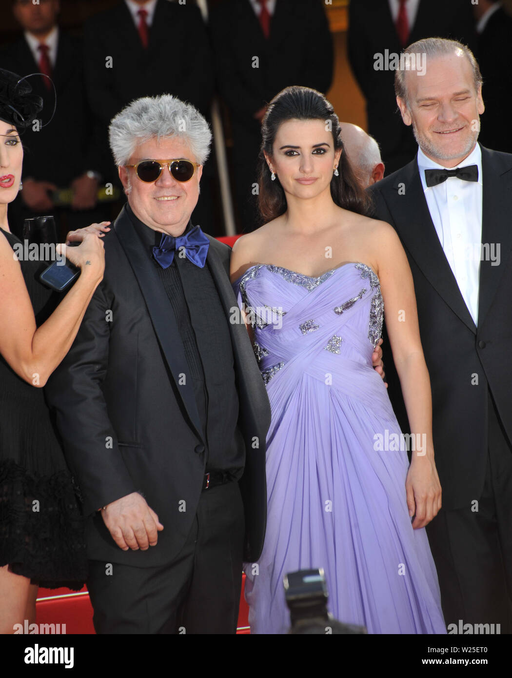 CANNES, FRANCE. May 19, 2009: Penelope Cruz, Pedro Almodovar & Lluis ...