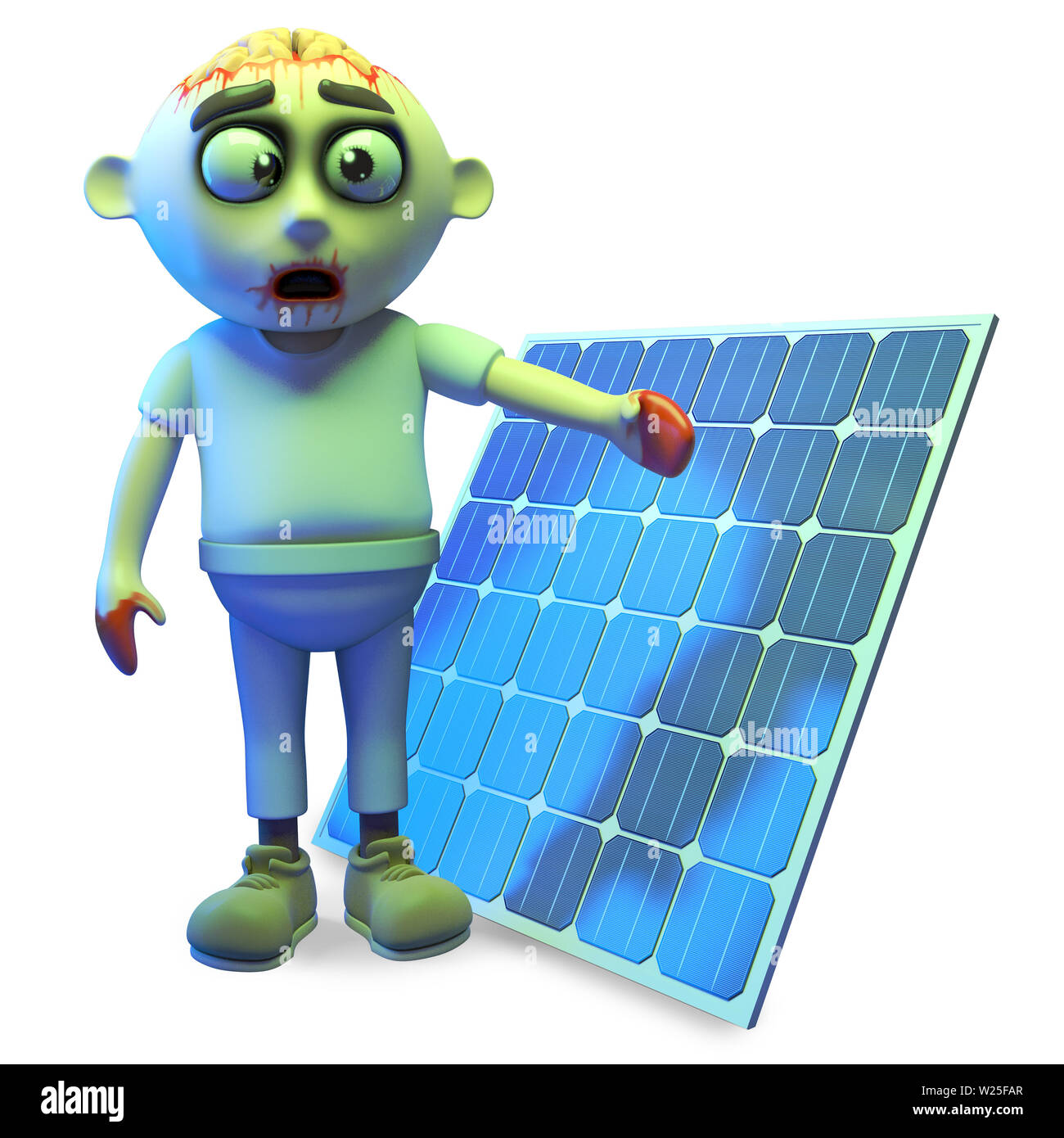 Cartoon illustration energy solar panel hi-res stock photography and ...