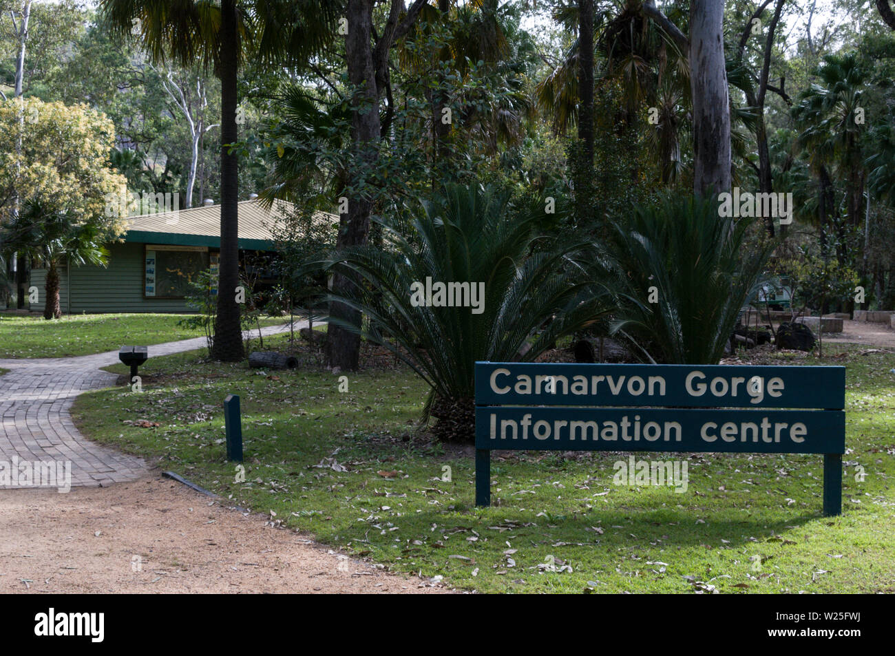 The Carnarvon Gorge information centre at the Carnarvon Gorge National ...