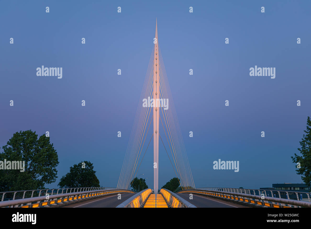 The Harp Bridge is one of three neighboring bridges crossing the ...