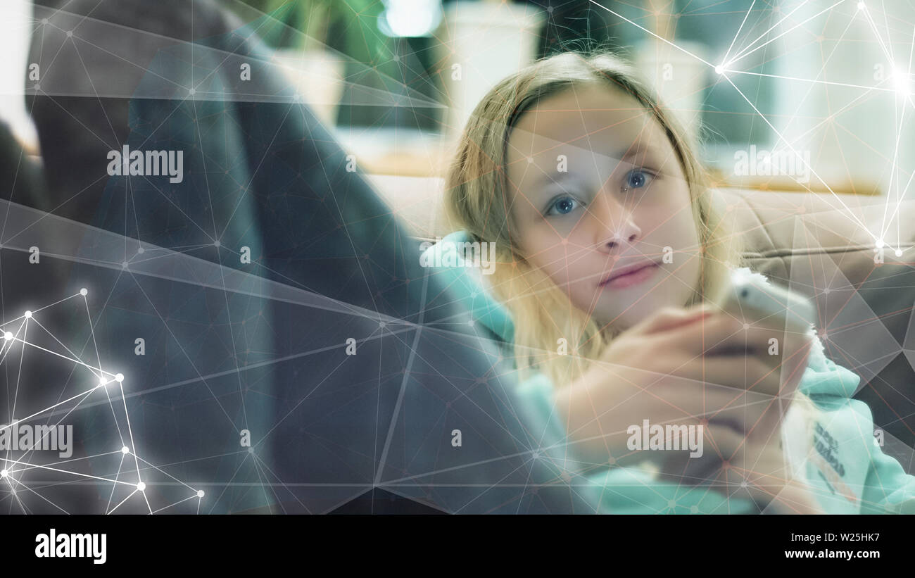 Future technology concept, human face scan using smartphone Stock Photo ...