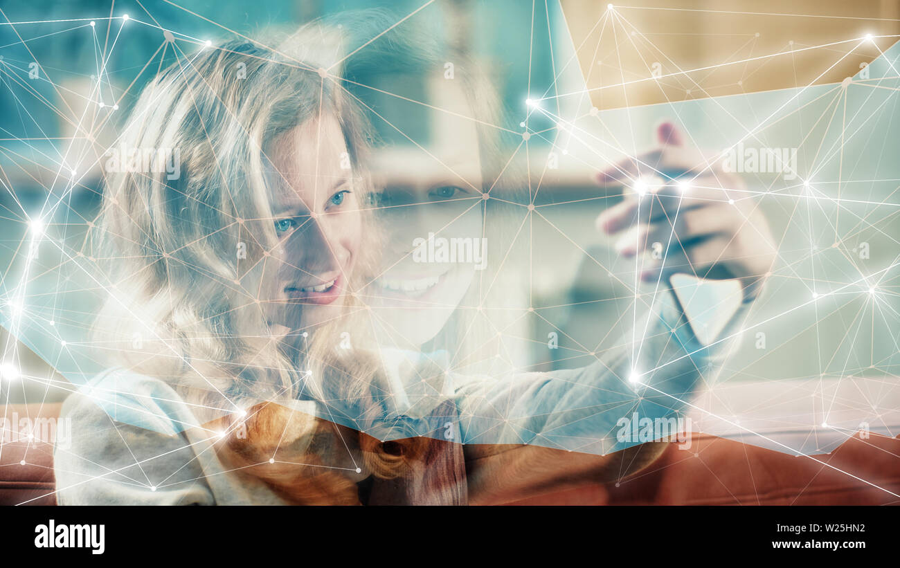 Biometric digital facial authentication security system protected ...