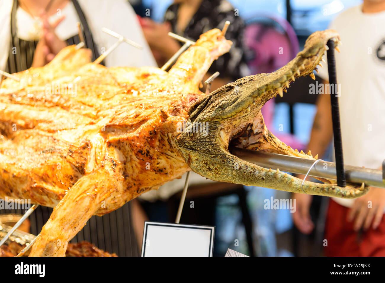 crocodile grill on the stove Stock Photo - Alamy