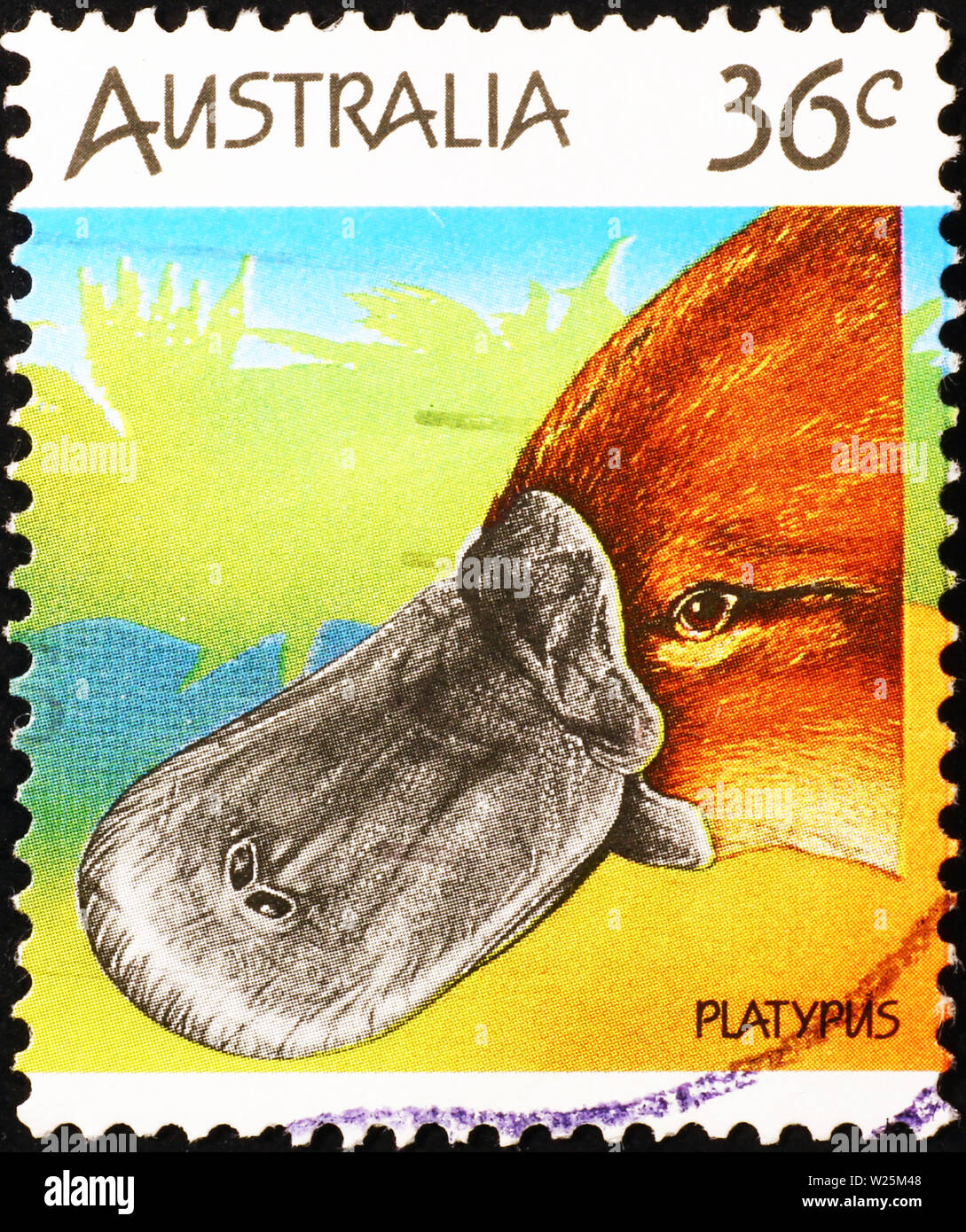 Platypus australia postage stamp hi-res stock photography and images ...
