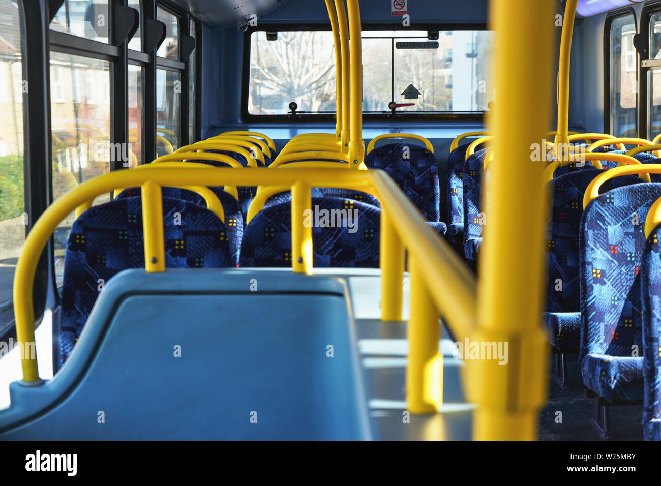 London double decker bus interior hi-res stock photography and images ...