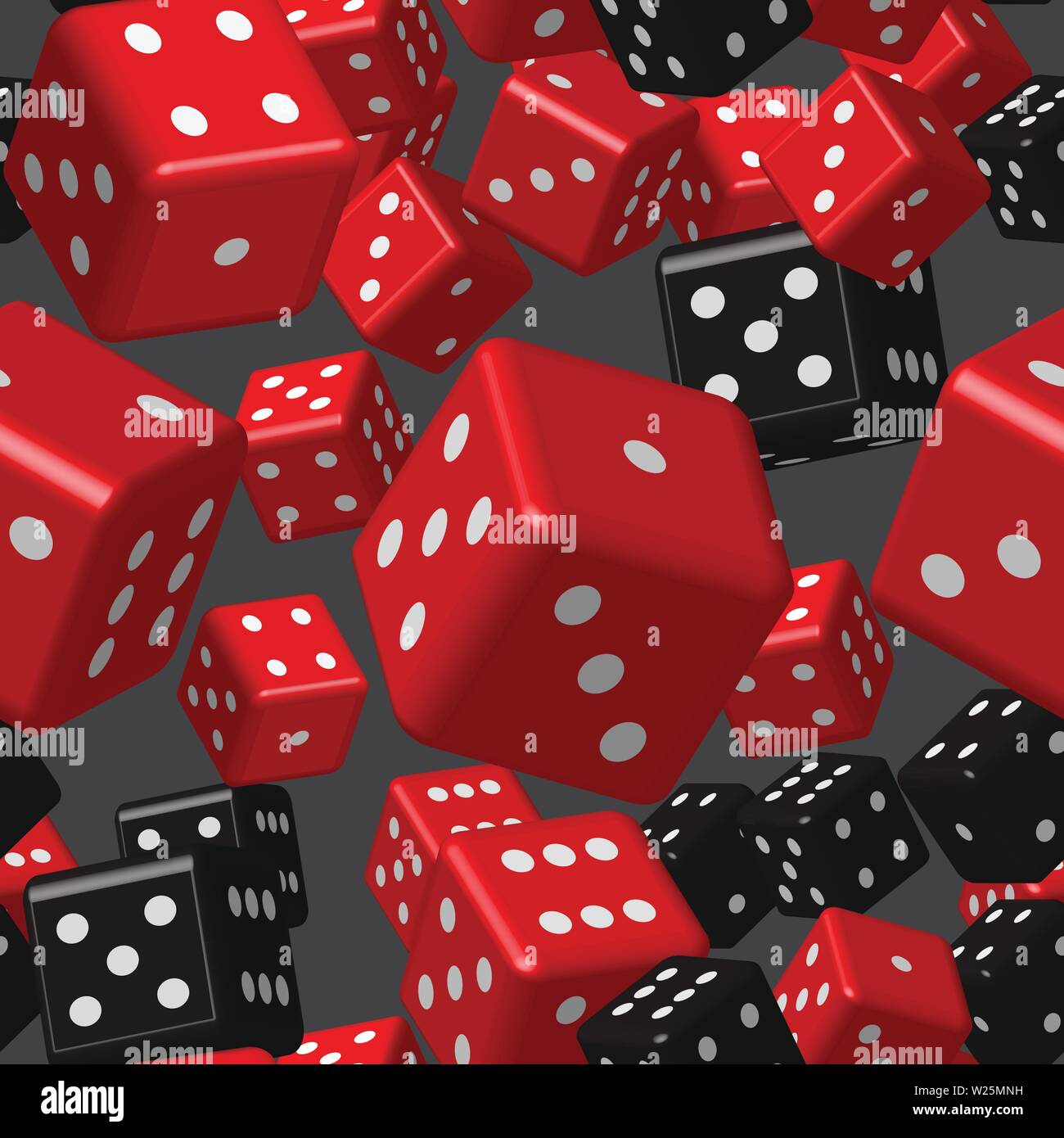 Red and black dice hi-res stock photography and images - Alamy