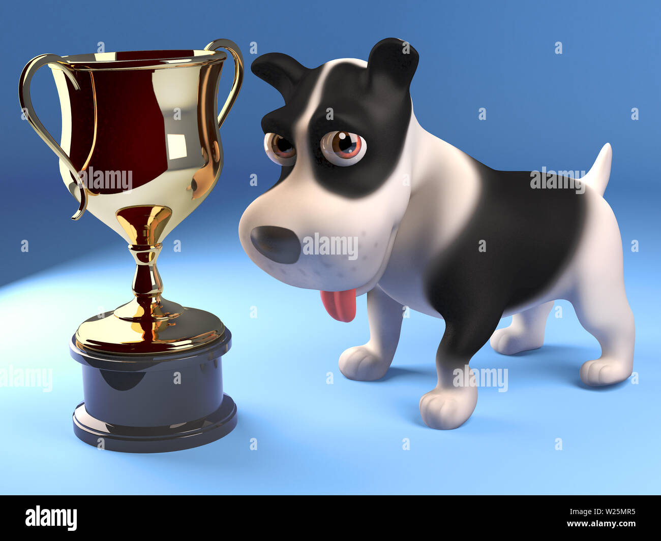 Dog animal award trophy cup hi-res stock photography and images - Alamy