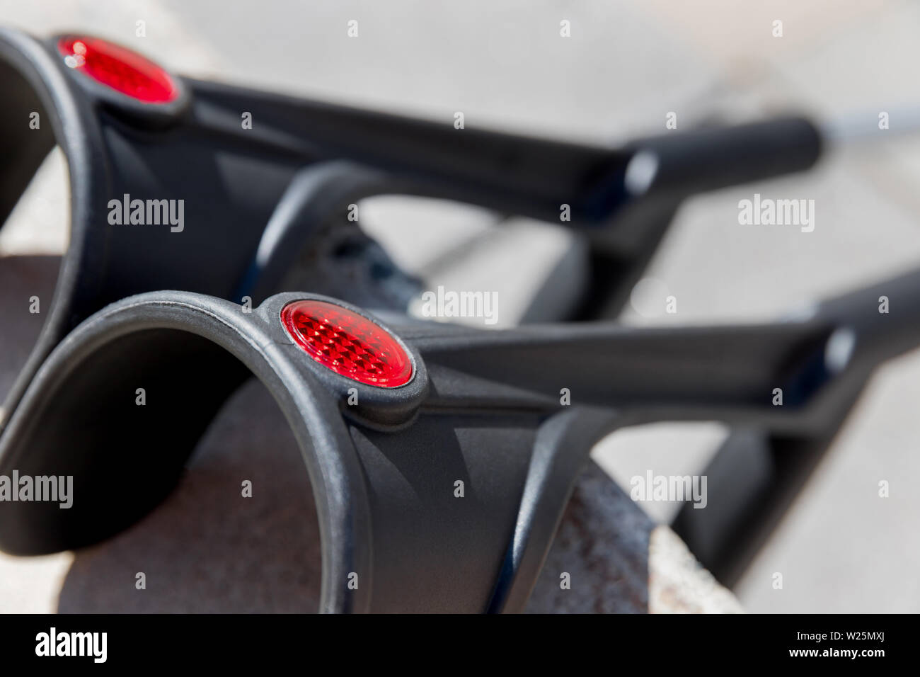 two modern medical crutches Stock Photo - Alamy