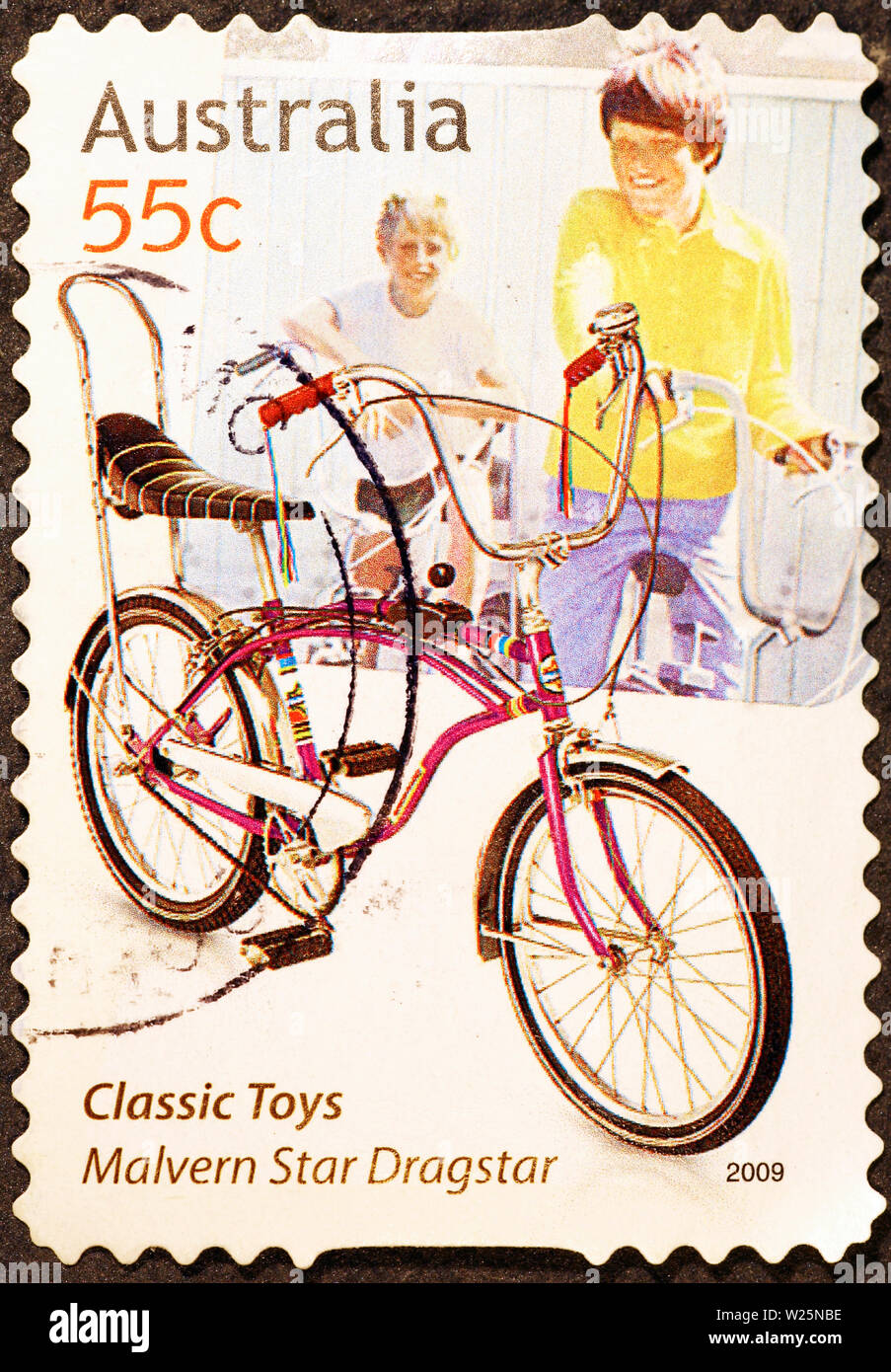 Old postal stamp bicycle hi-res stock photography and images - Alamy