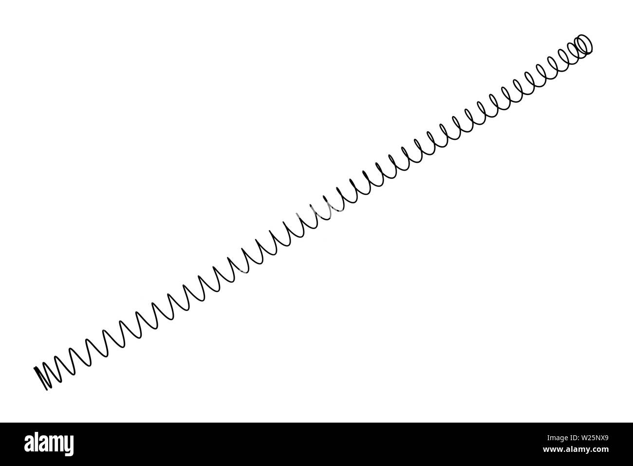 metal spring isolated on white background Stock Photo - Alamy