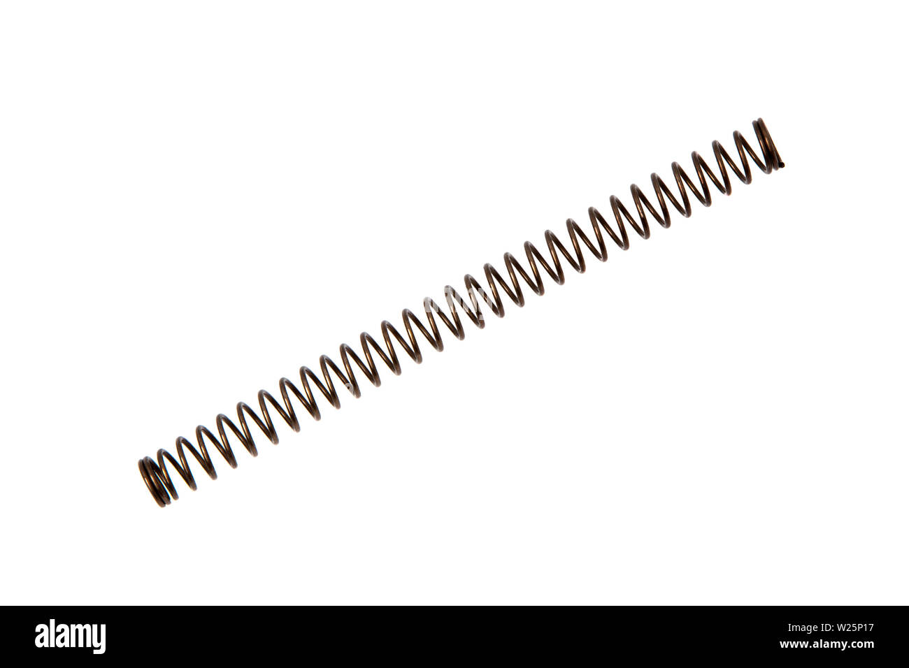 metal spring isolated on white background Stock Photo - Alamy