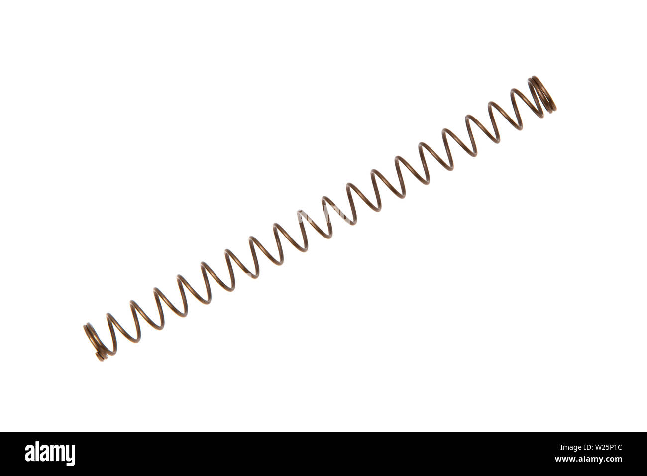 metal spring isolated on white background Stock Photo - Alamy