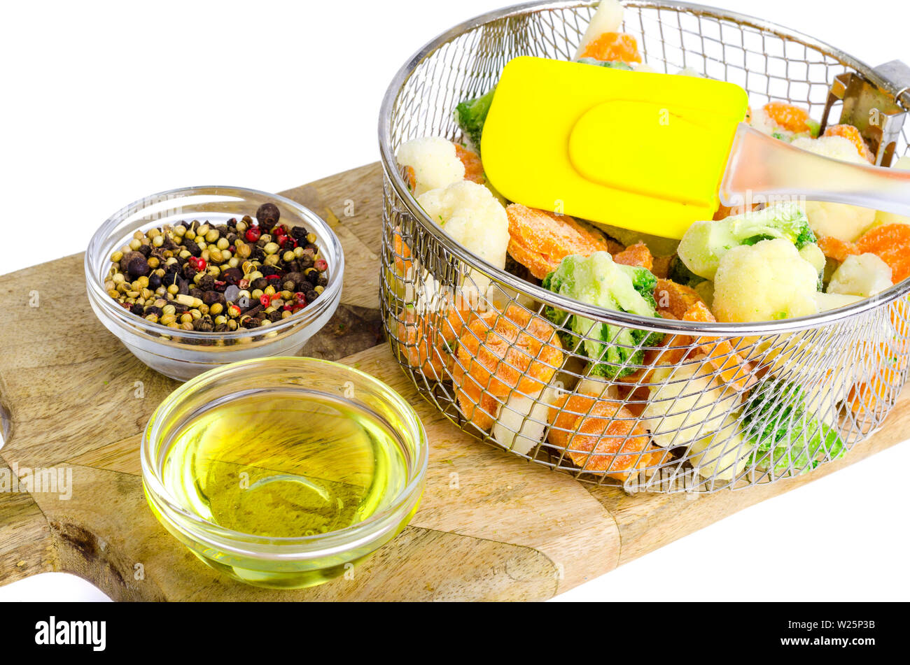 Mix of frozen vegetables. Studio Photo Stock Photo - Alamy