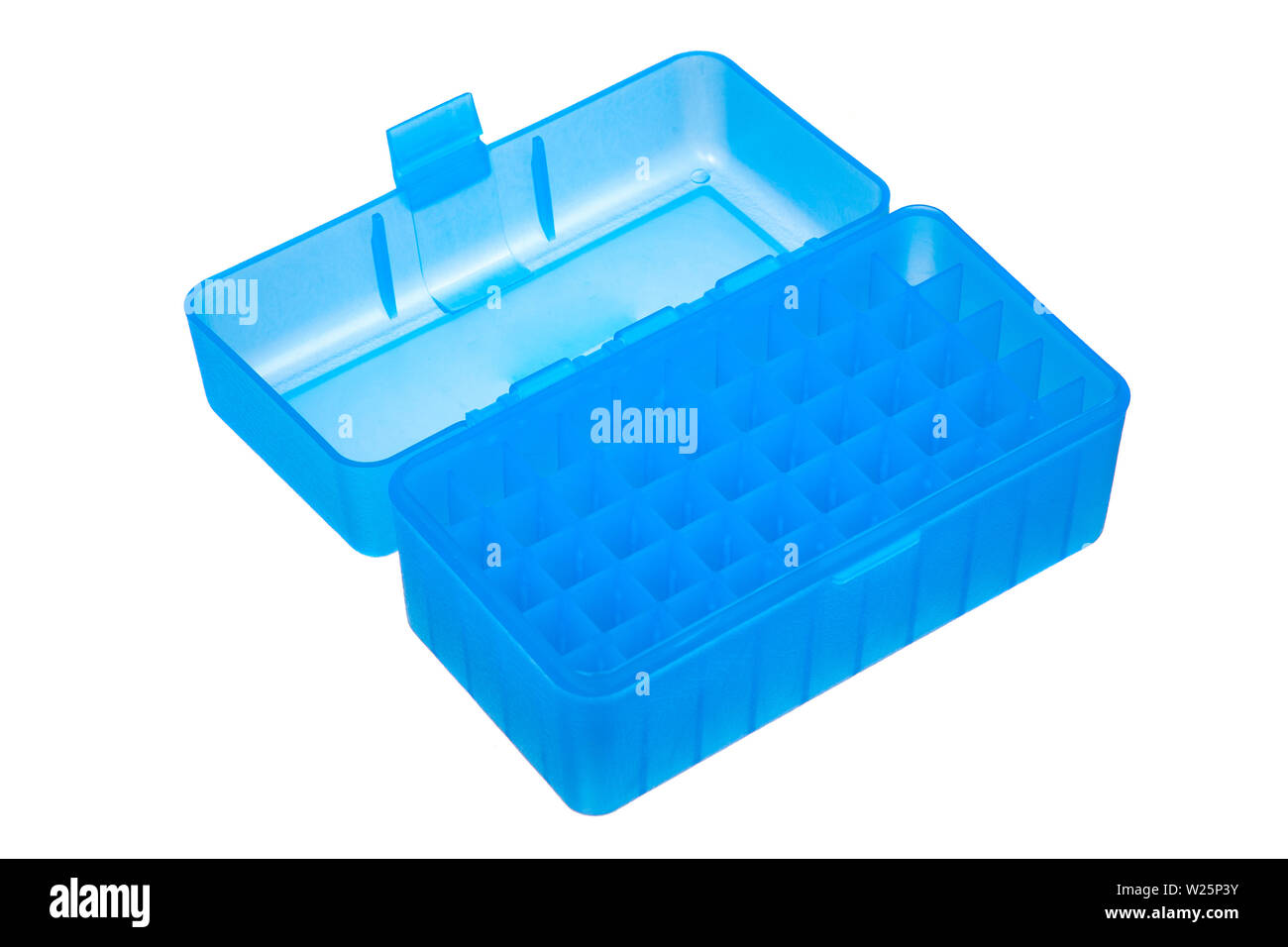 Plastic box for cartridges isolate on white background Stock Photo - Alamy