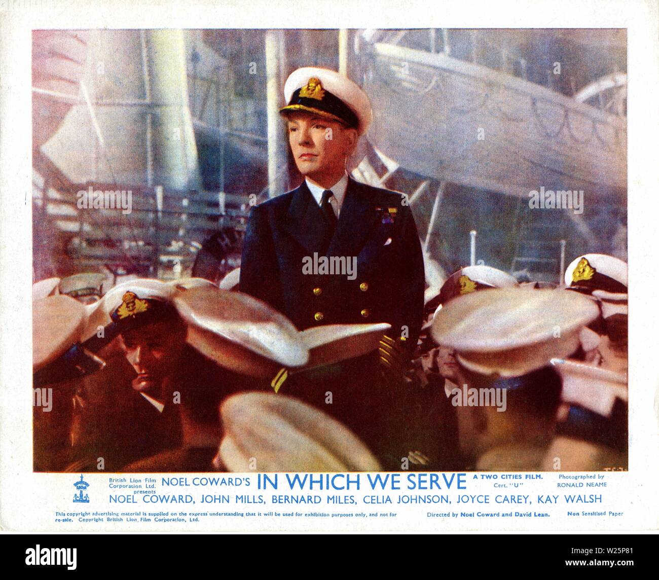Noel Coward in NOEL COWARD'S IN WHICH WE SERVE 1942 directors Noel ...