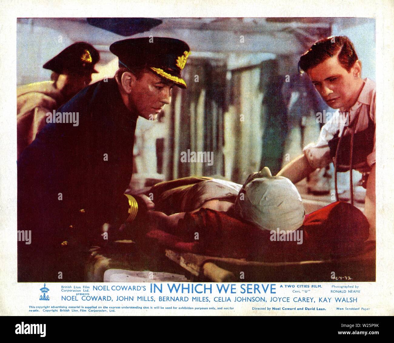 Noel Coward and James Donald NOEL COWARD'S IN WHICH WE SERVE 1942 ...