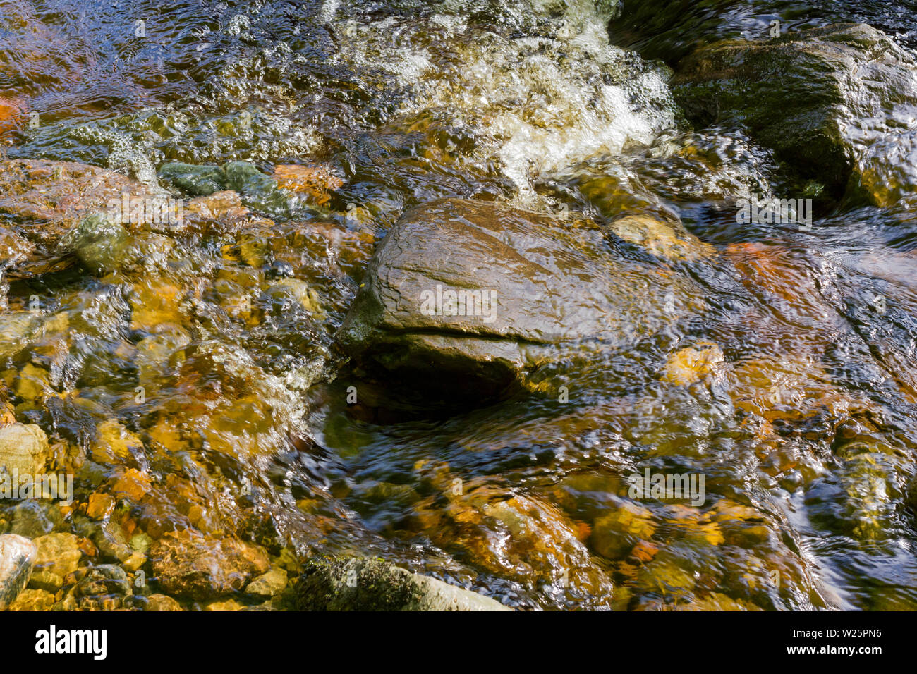 Water flowing over pebbles hi-res stock photography and images - Alamy