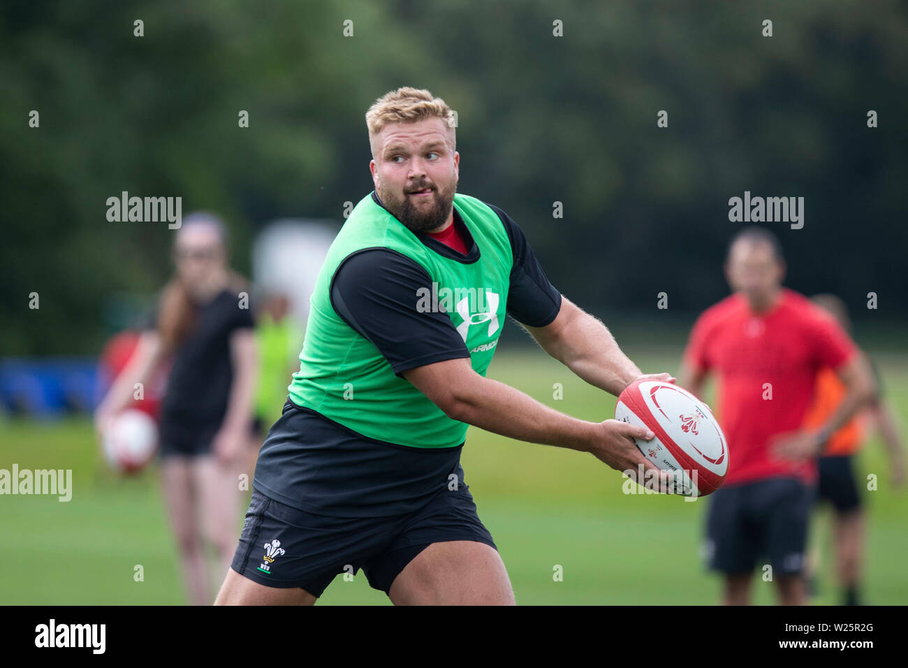 Hensol, Wales, UK. July 6th 2019. Tomas Francis during Wales national ...