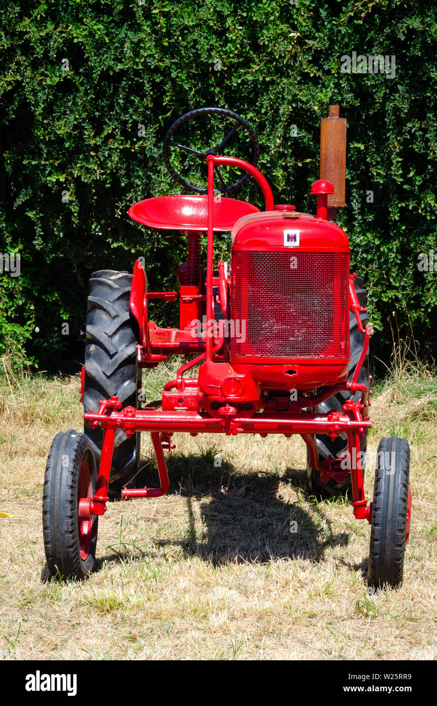 Vintage farm tractors at Te Horo, Horowhenua, North Island, New Zealand ...