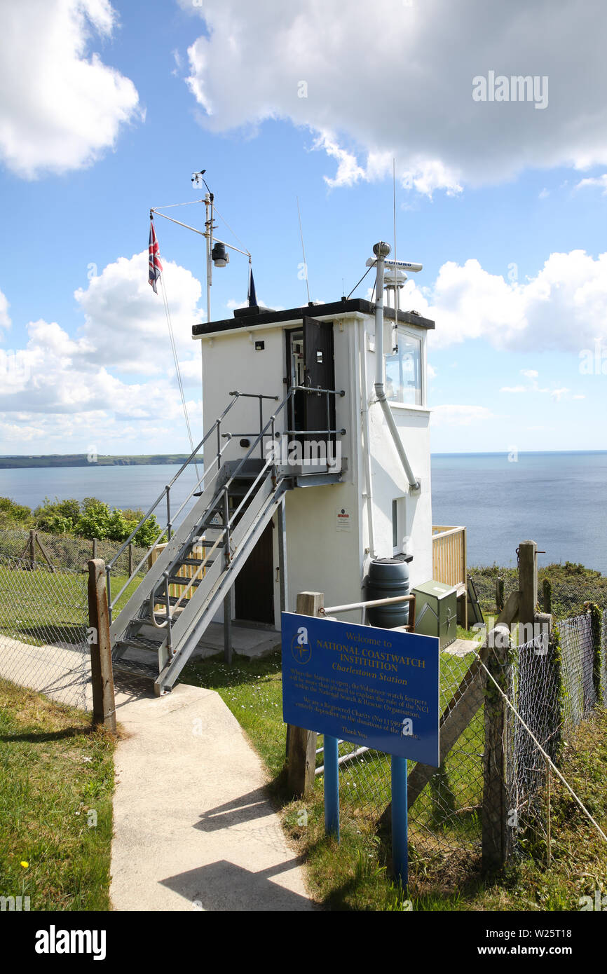 National coastguard institution Charlestown,Cornwall watch building ...