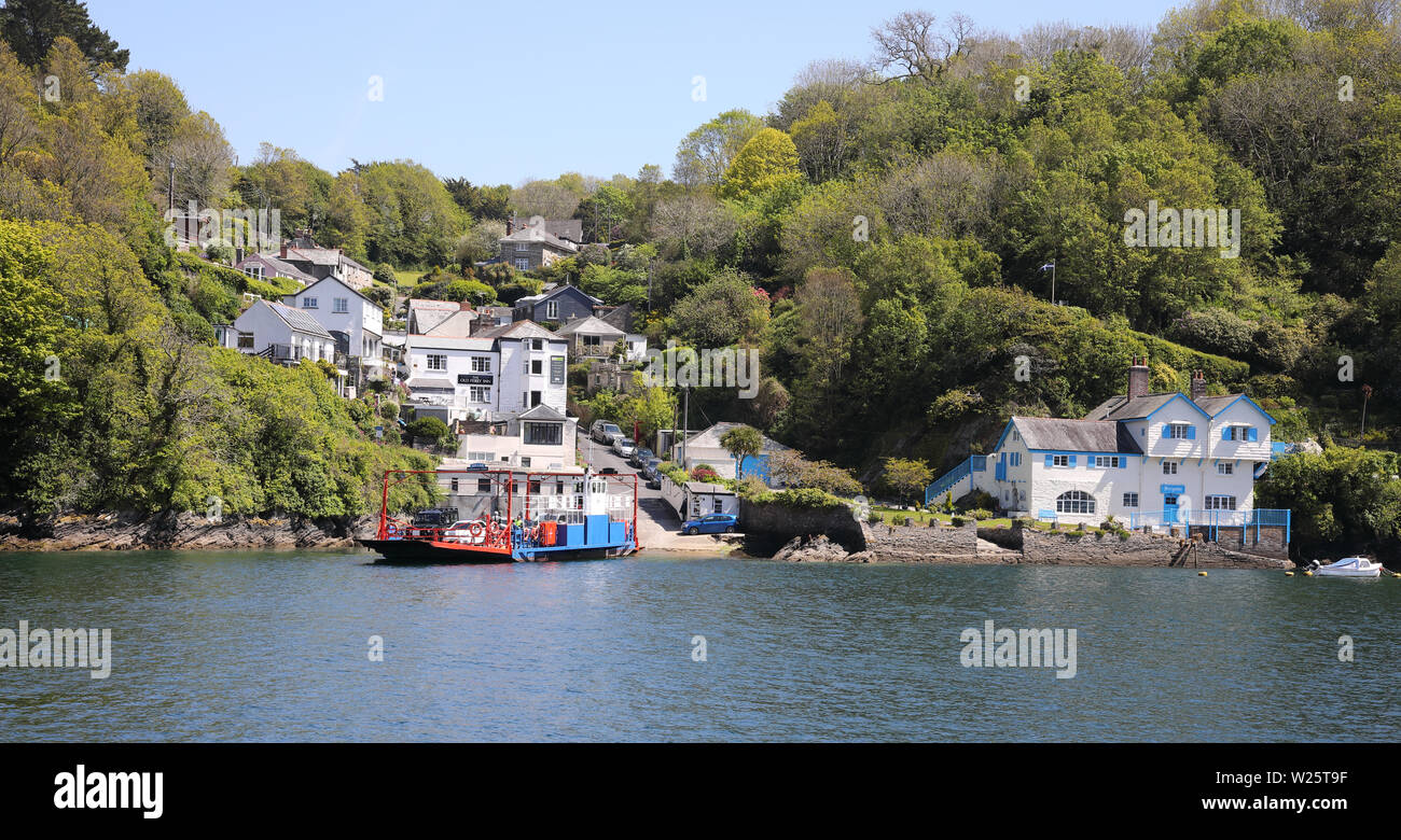 View from Fowey to Bodinnick Stock Photo - Alamy