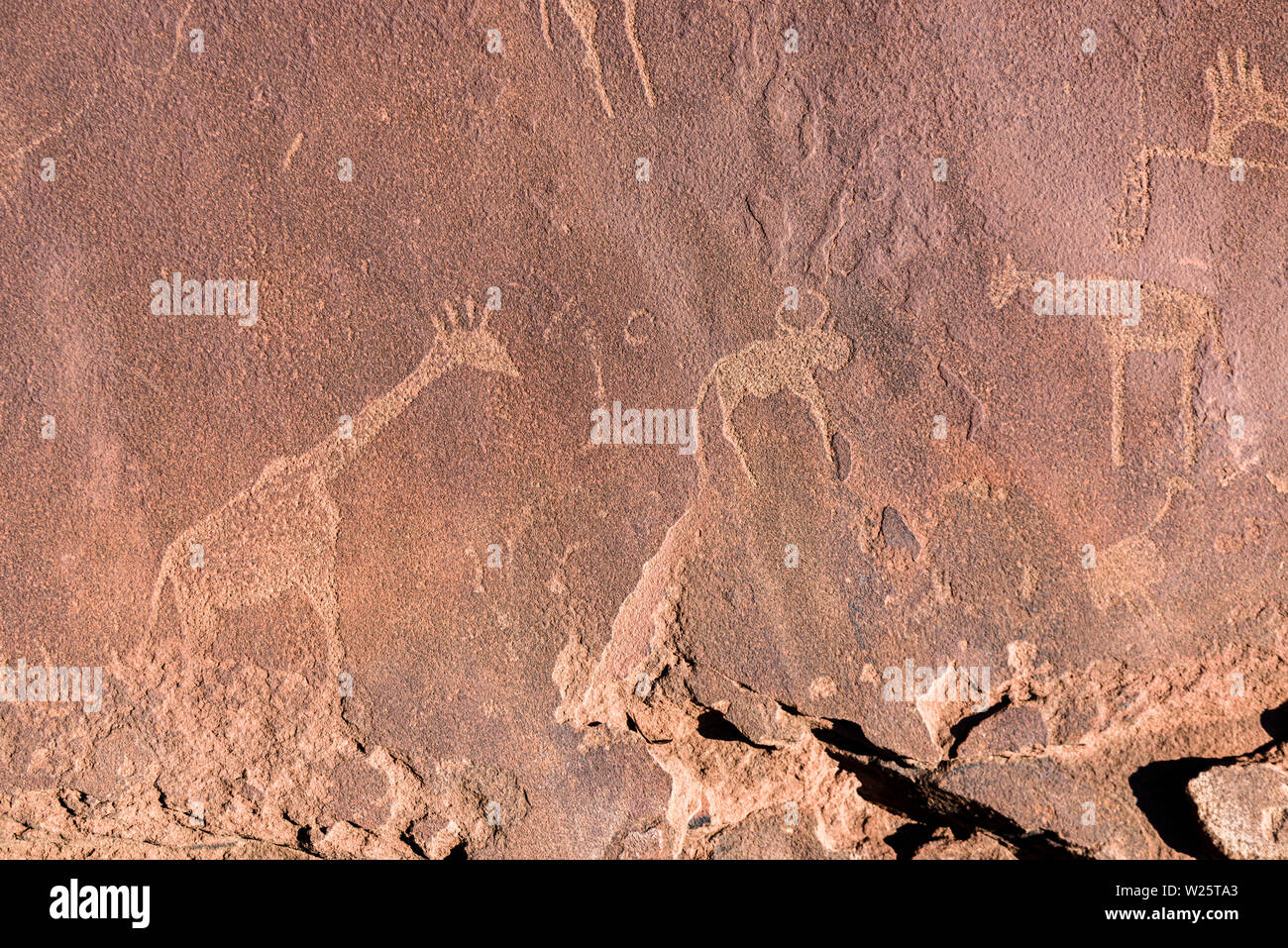 6000 year old stone age rock carvings showing a map of the location of ...