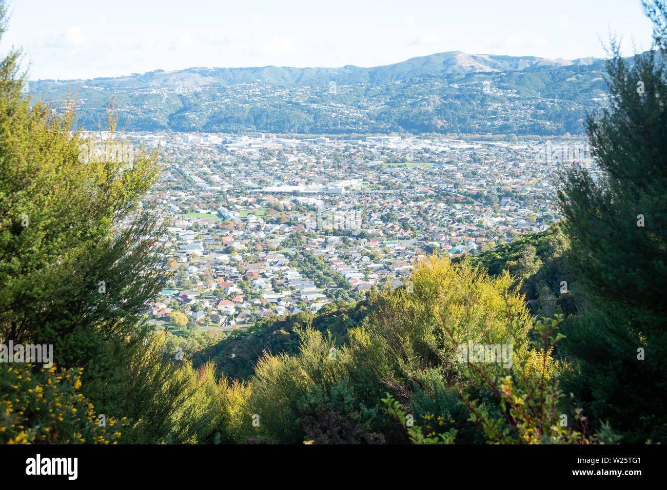 Suburban houses, residential area, Waiwhetu, Hutt City, Wellington ...