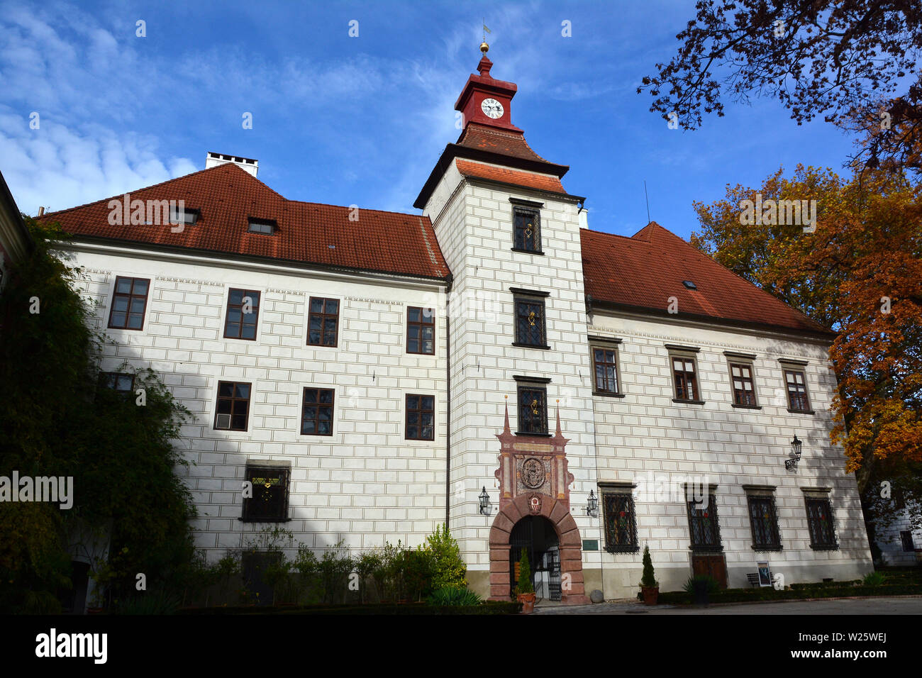 Renaissance castle, Třeboň, Jindřichův Hradec District, South Bohemian ...