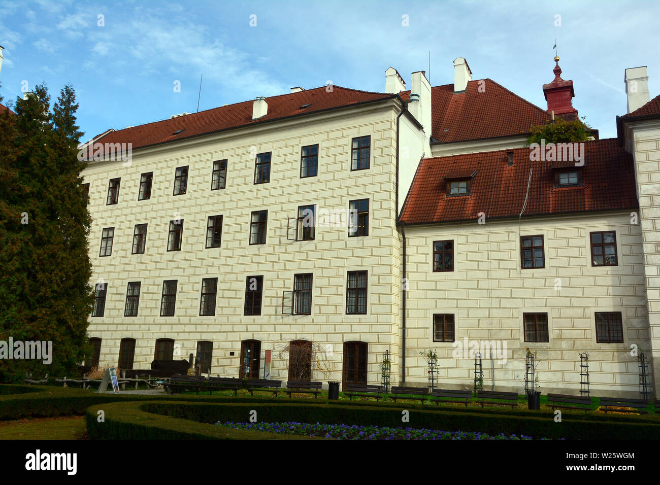Renaissance castle, Třeboň, Jindřichův Hradec District, South Bohemian ...