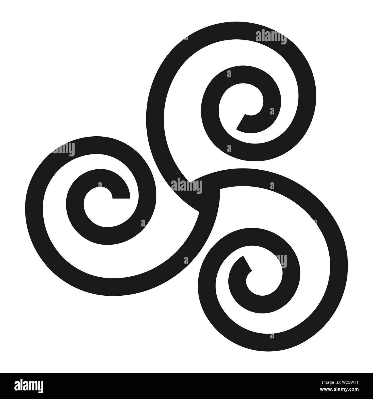 Triskelion symbol icon Stock Photo - Alamy