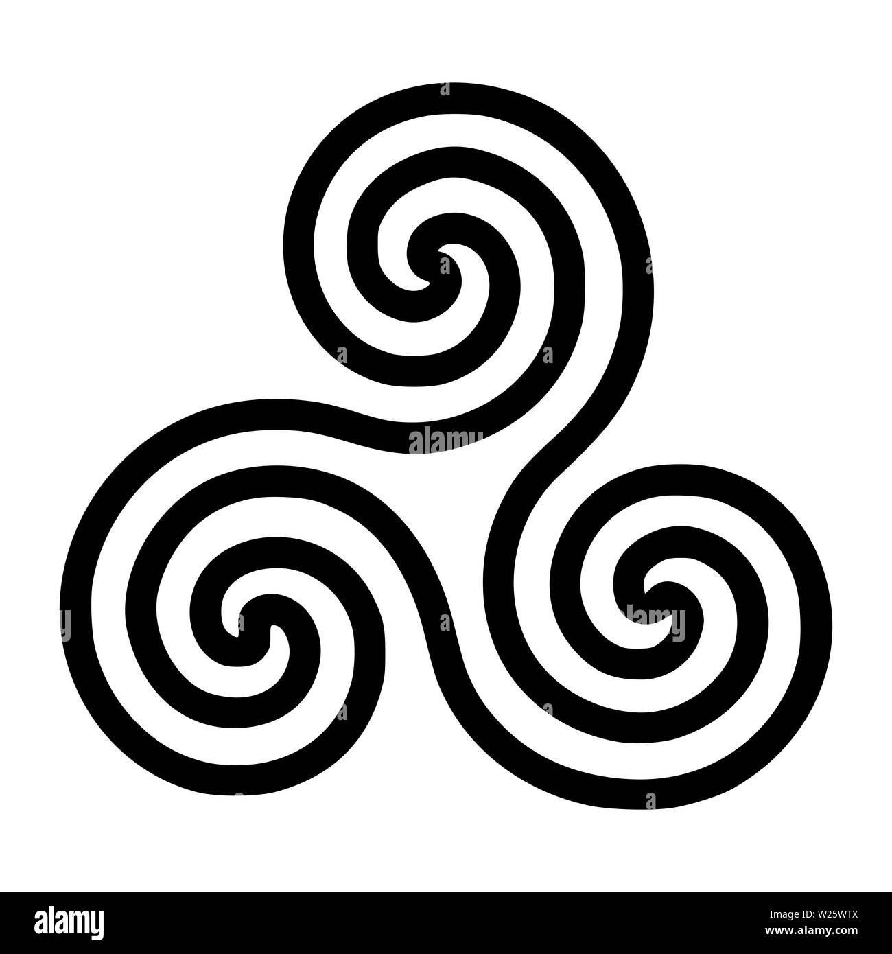 Triskelion symbol icon Stock Photo - Alamy