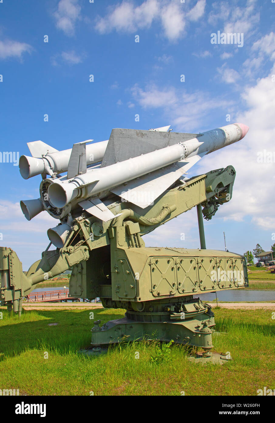 Soviet surface-to-air anti aircraft systems on the military exhibition ...