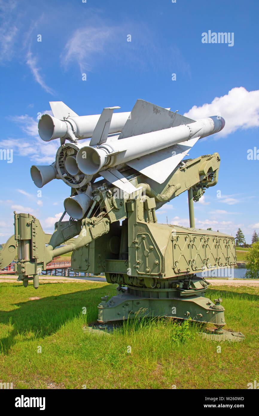 Soviet surface-to-air anti aircraft systems on the military exhibition ...
