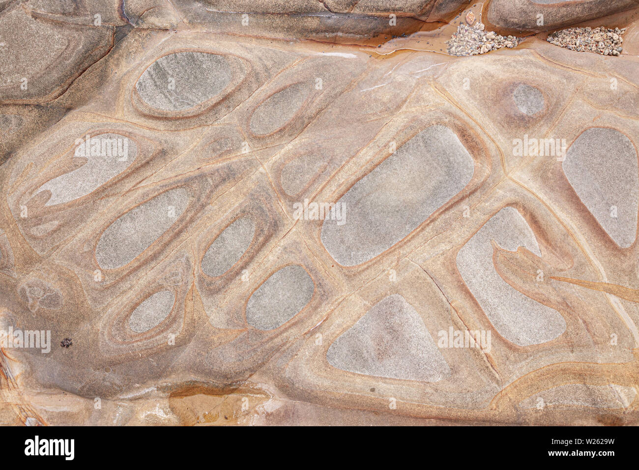 Natural sandstone patterns smooth shapes Stock Photo - Alamy