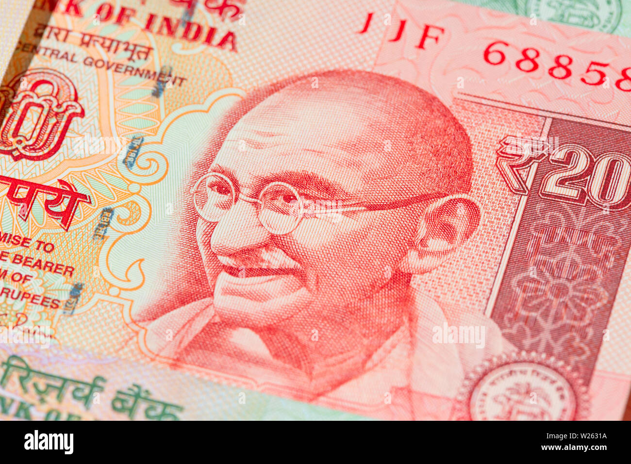 Collection of the Indian banknotes Stock Photo - Alamy