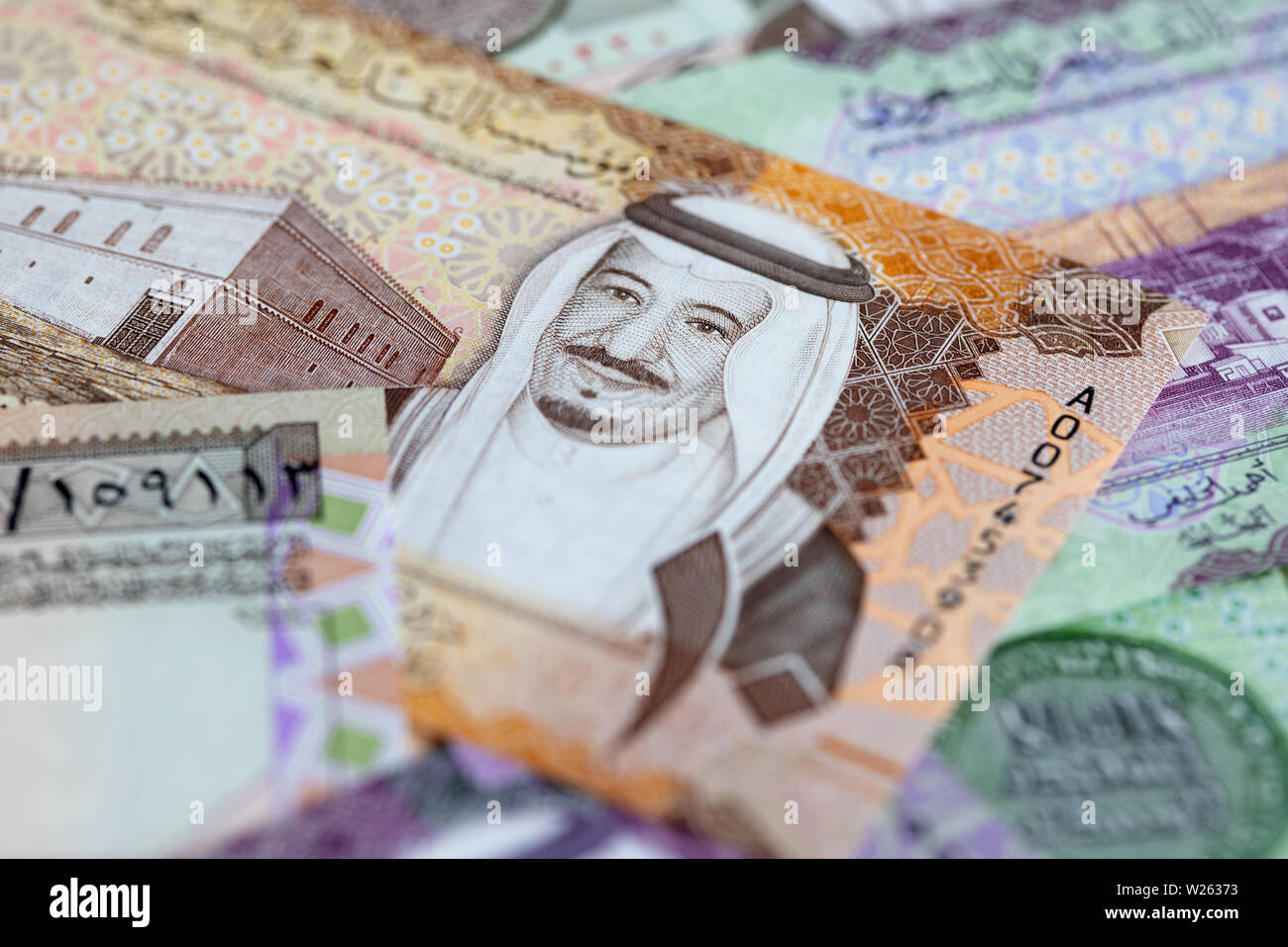 Collection of Saudi Arabia Riyal banknotes Stock Photo - Alamy