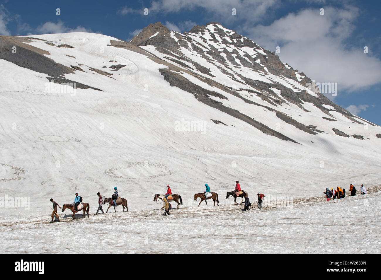 Amarnath Yatra, 2019, Kashmir, India, Asia, Hindu Pilgrimage Stock ...