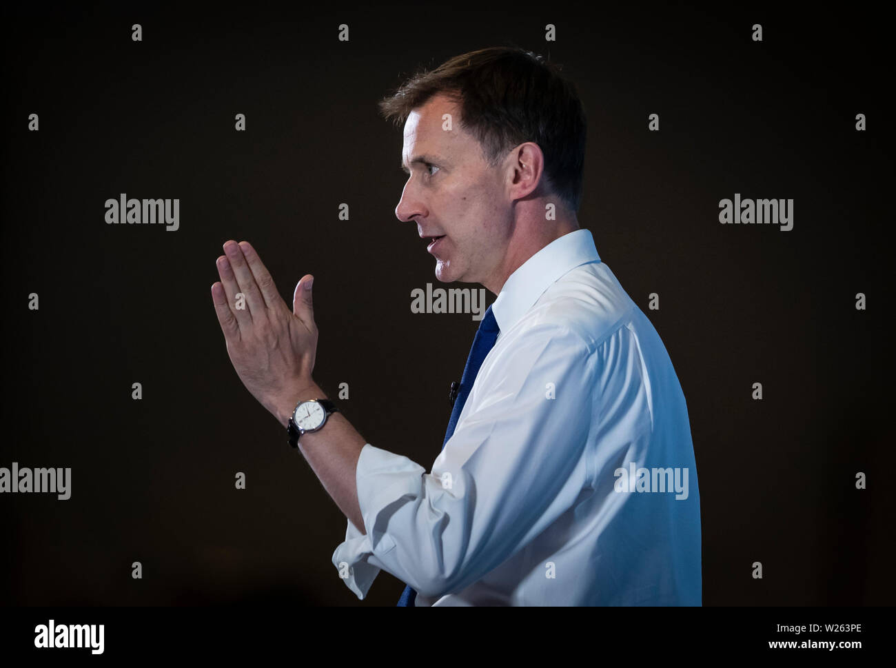 Conservative party leadership contender Jeremy Hunt during a Tory ...
