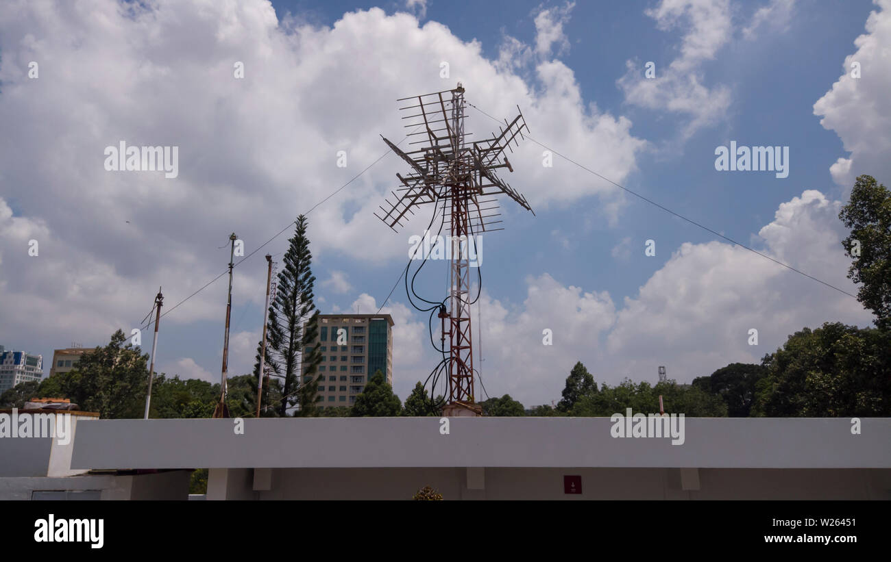 old telecommunications Equipment Reunification Palace in Ho Chi Minh ...