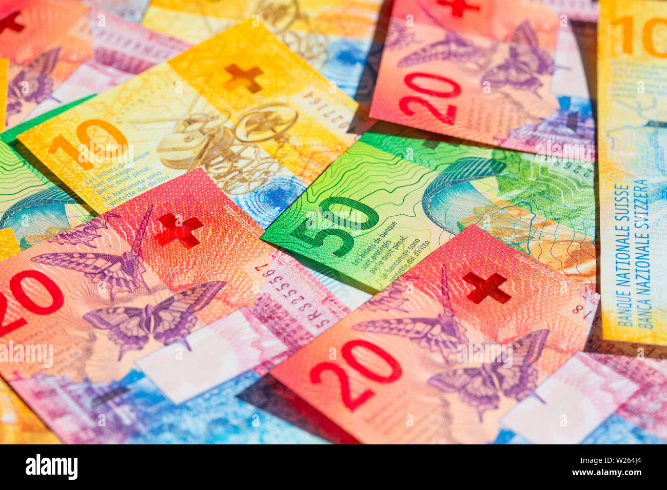 Collection of the new swiss banknotes (issued in 2017 Stock Photo - Alamy