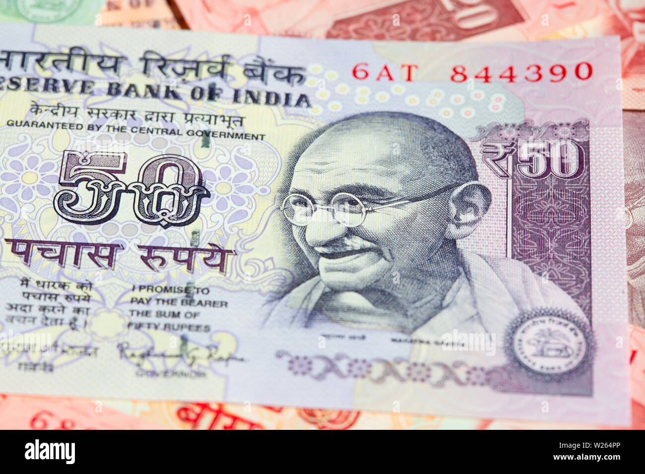 Collection of the Indian banknotes Stock Photo - Alamy