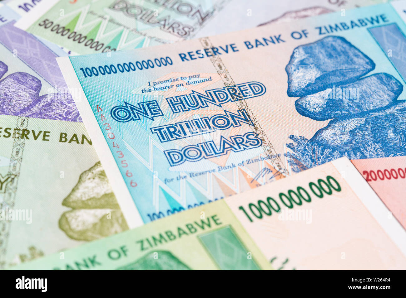 Banknotes of Zimbabwe after hyperinflation Stock Photo - Alamy