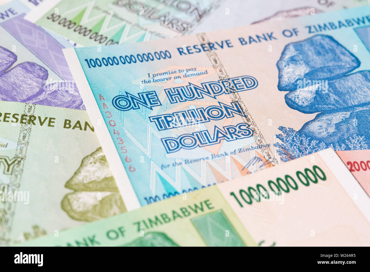 Banknotes of Zimbabwe after hyperinflation Stock Photo - Alamy