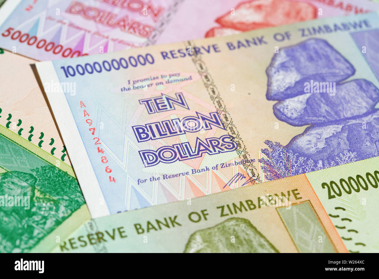 Banknotes of Zimbabwe after hyperinflation Stock Photo - Alamy
