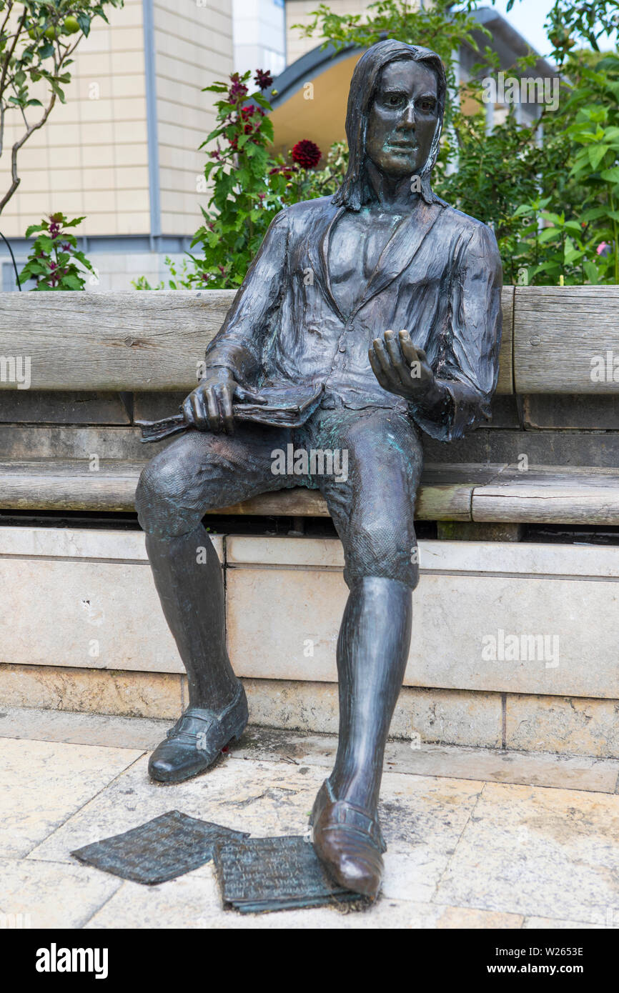 Bristol, UK - June 30th 2019: A statue of historic 18th Century English ...