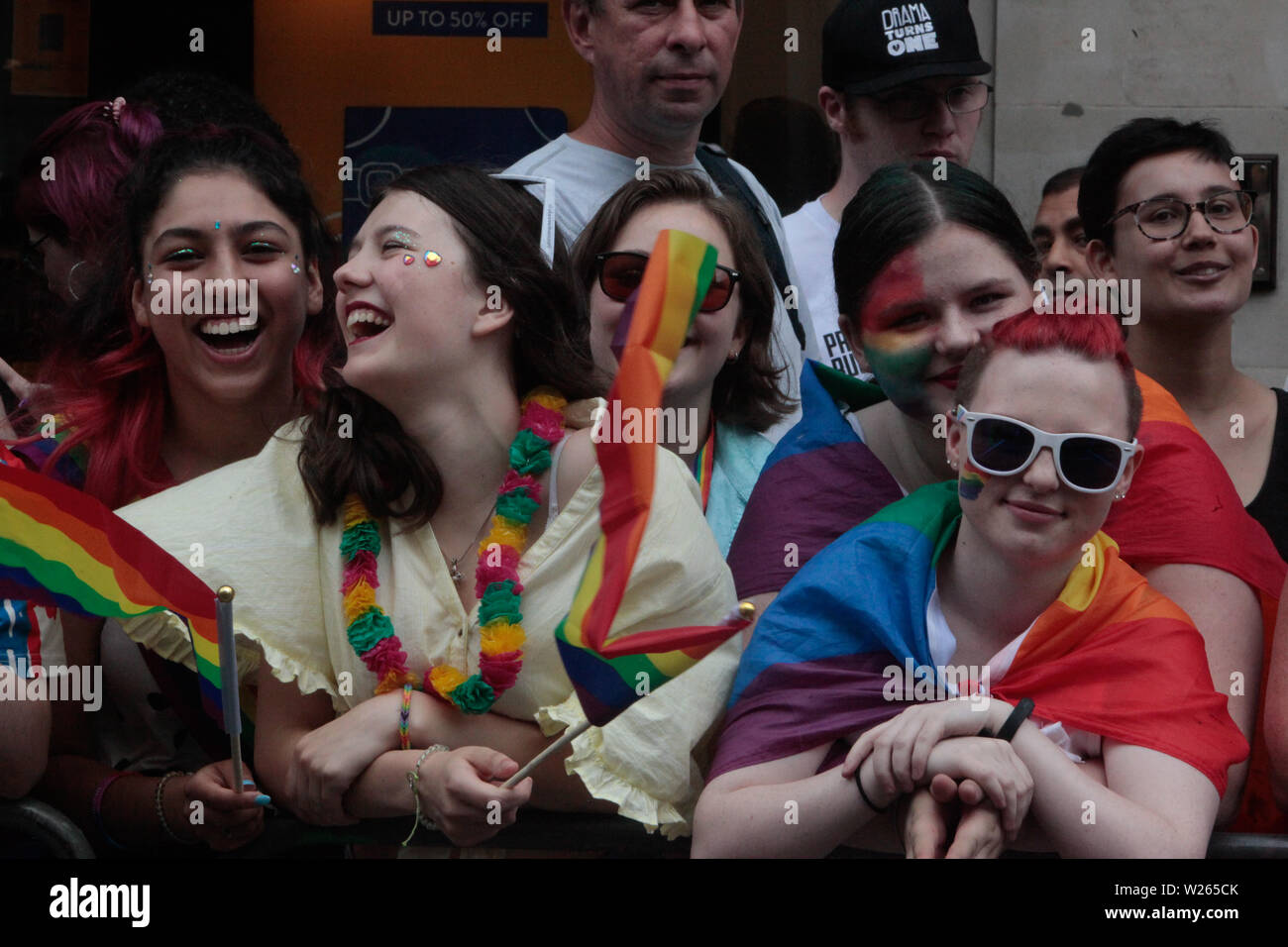 50th pride in london parade hi-res stock photography and images - Alamy