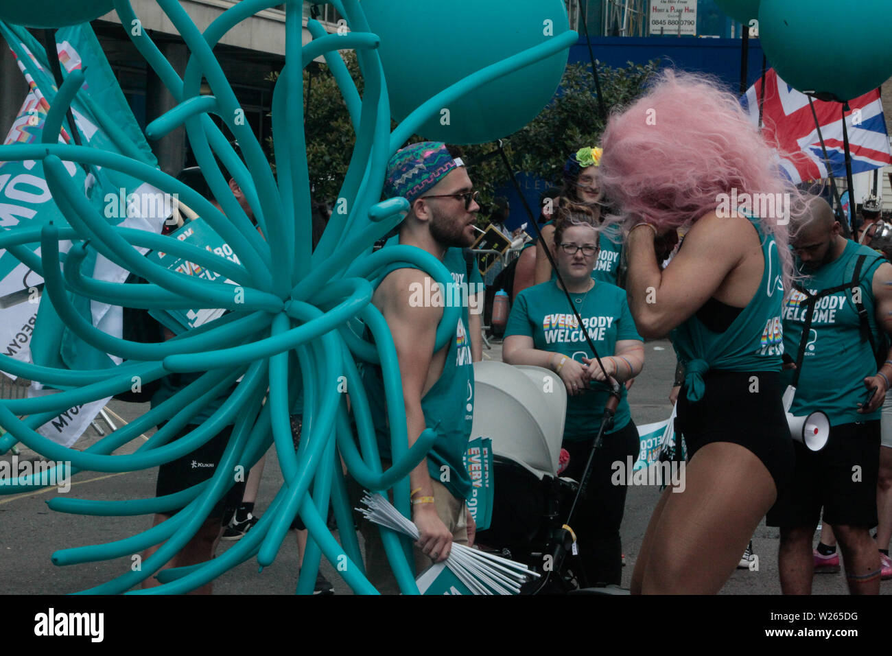 50th pride in london parade hi-res stock photography and images - Alamy