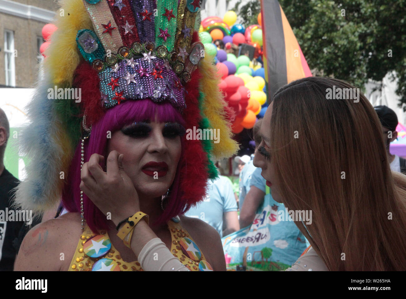 London UK 06 July 2019 The LGBT community come out in their thousands ...