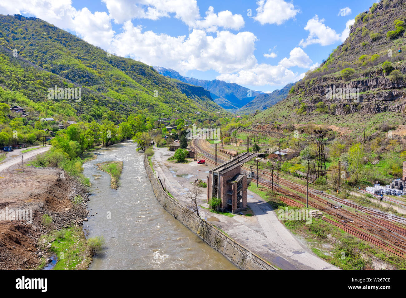 Alaverdi Copper Factory in Northern Armenia, taken in April 2019rn ...