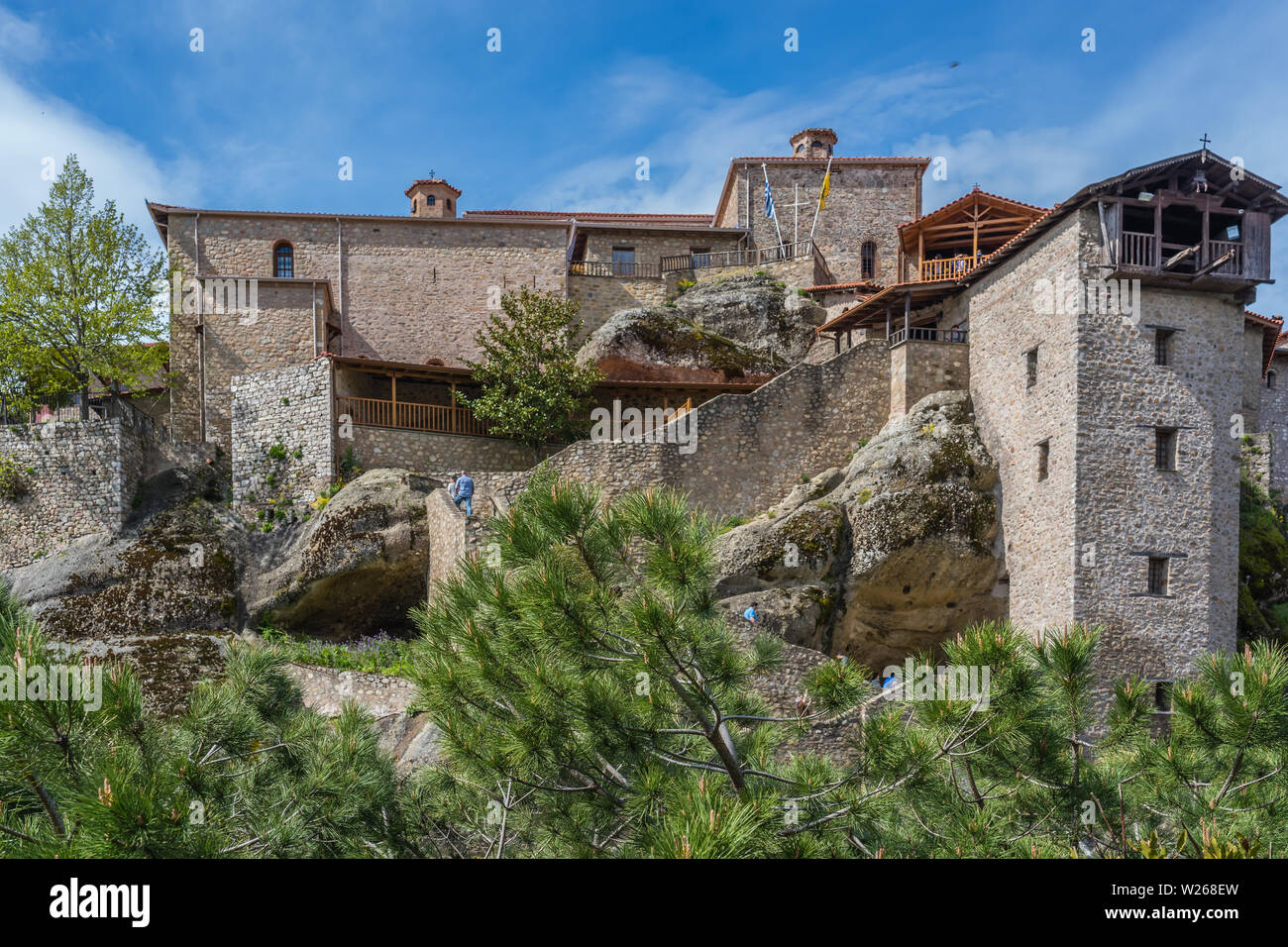 Rock climbing in greece meteora hi-res stock photography and images - Alamy